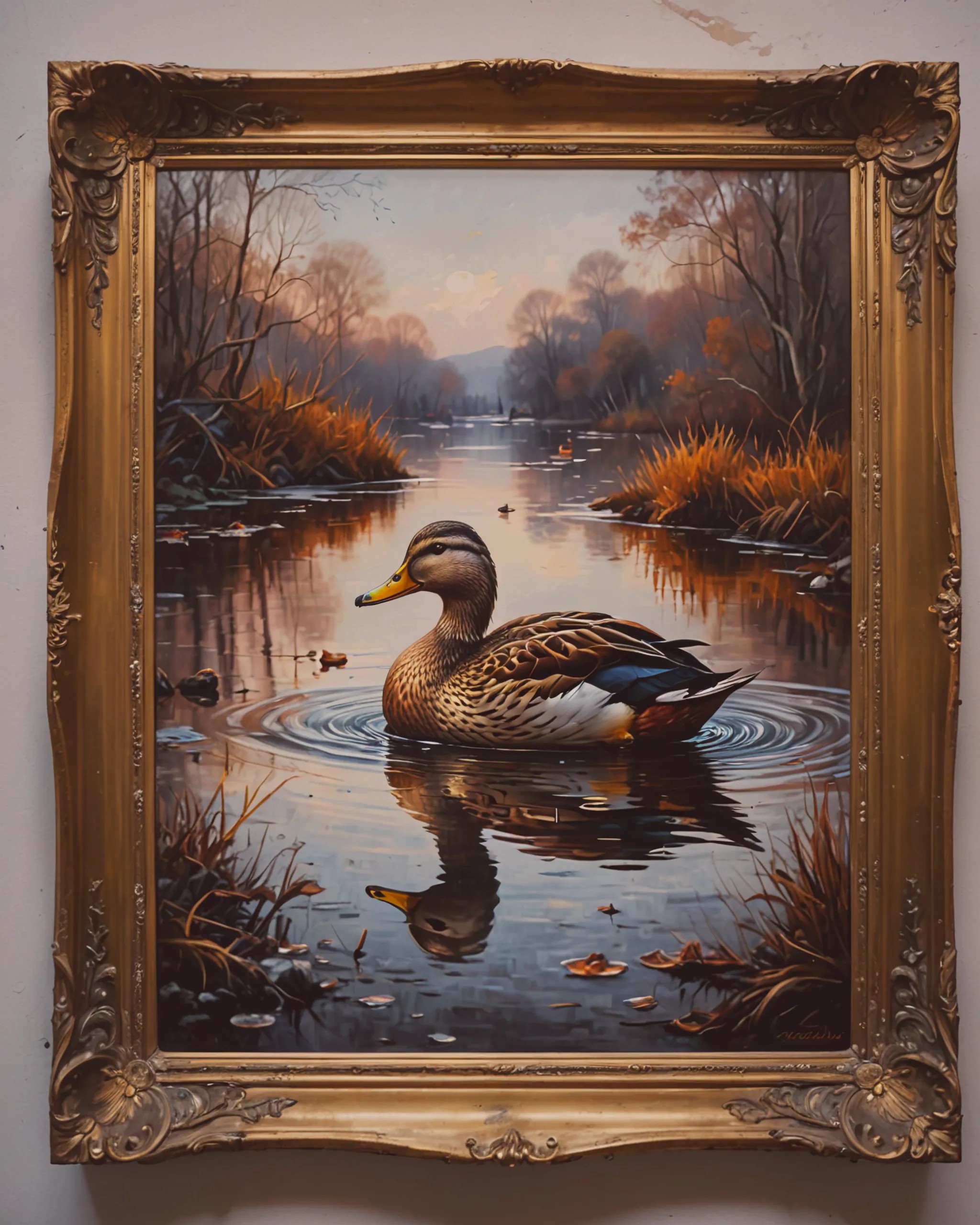 A ducks quack doesn’t echo. duck - Free AI Photo Generator - starryai